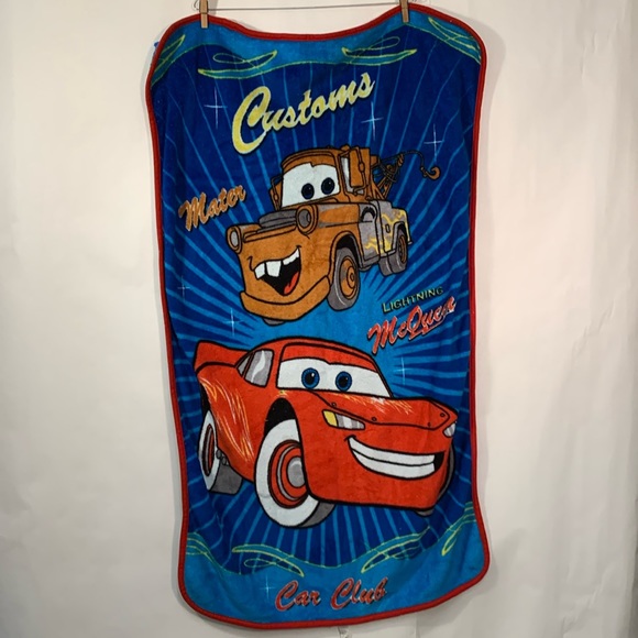 Disney | Accessories | Lightning Mcqueen And Mator Fleece Blanket ...